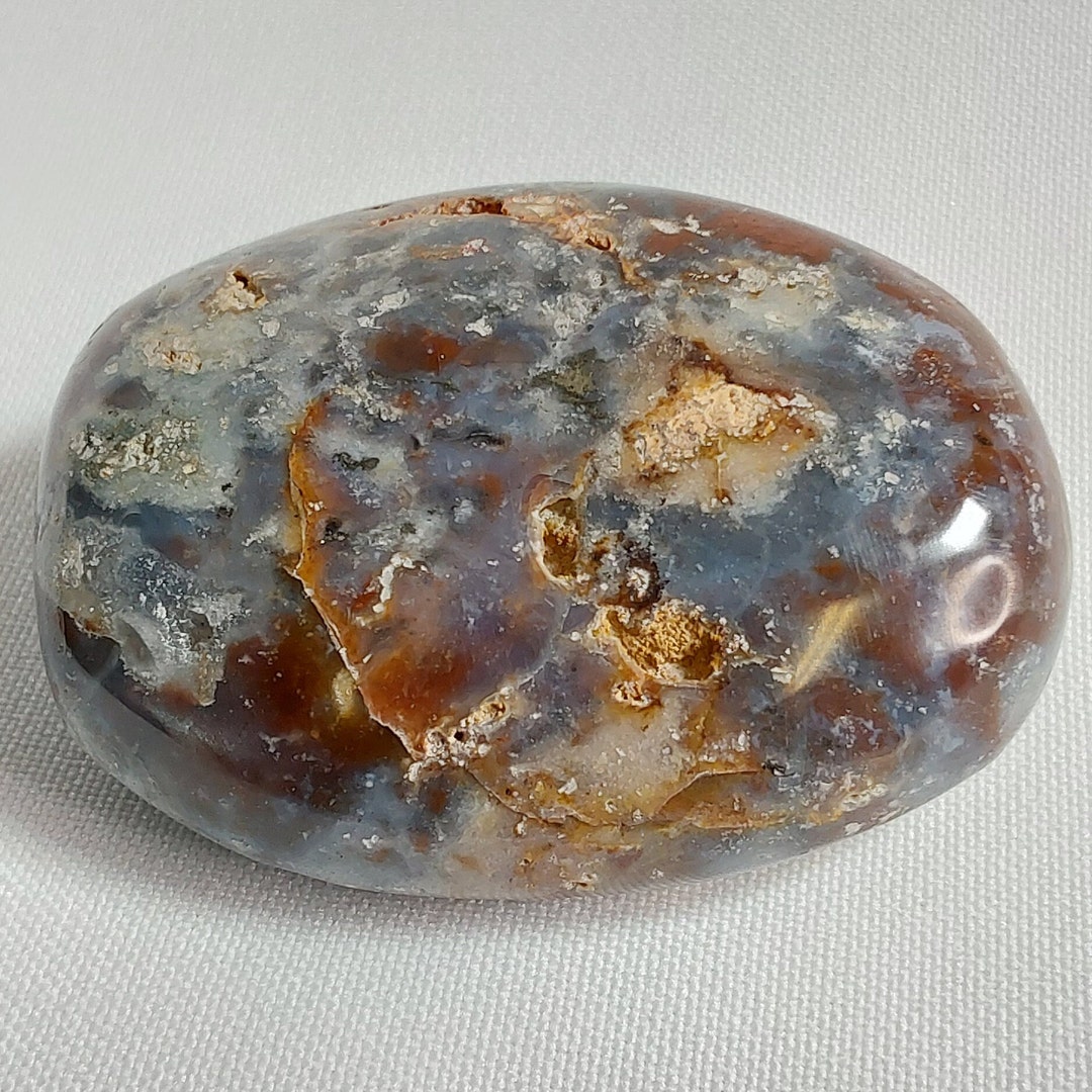 Violet Agate Palm Stone - 462 - Old Stock, Agate Palm Stones, Fast ...