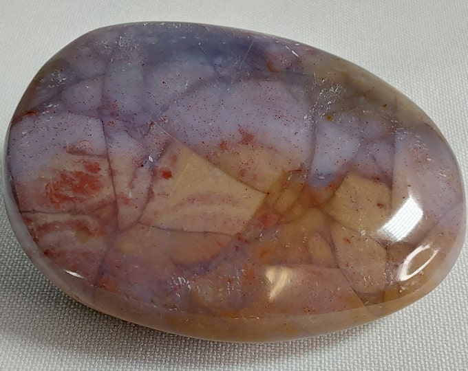 Violet Agate Palm Stone - 470 - Old Stock, Agate Palm Stones, Fast ...