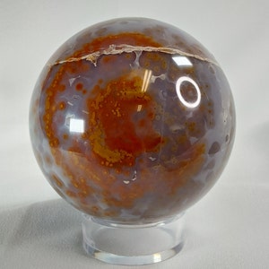 8th Vein Blue Ocean Jasper Sphere - 475- 8th Vein Ocean Jasper, Ocean ...