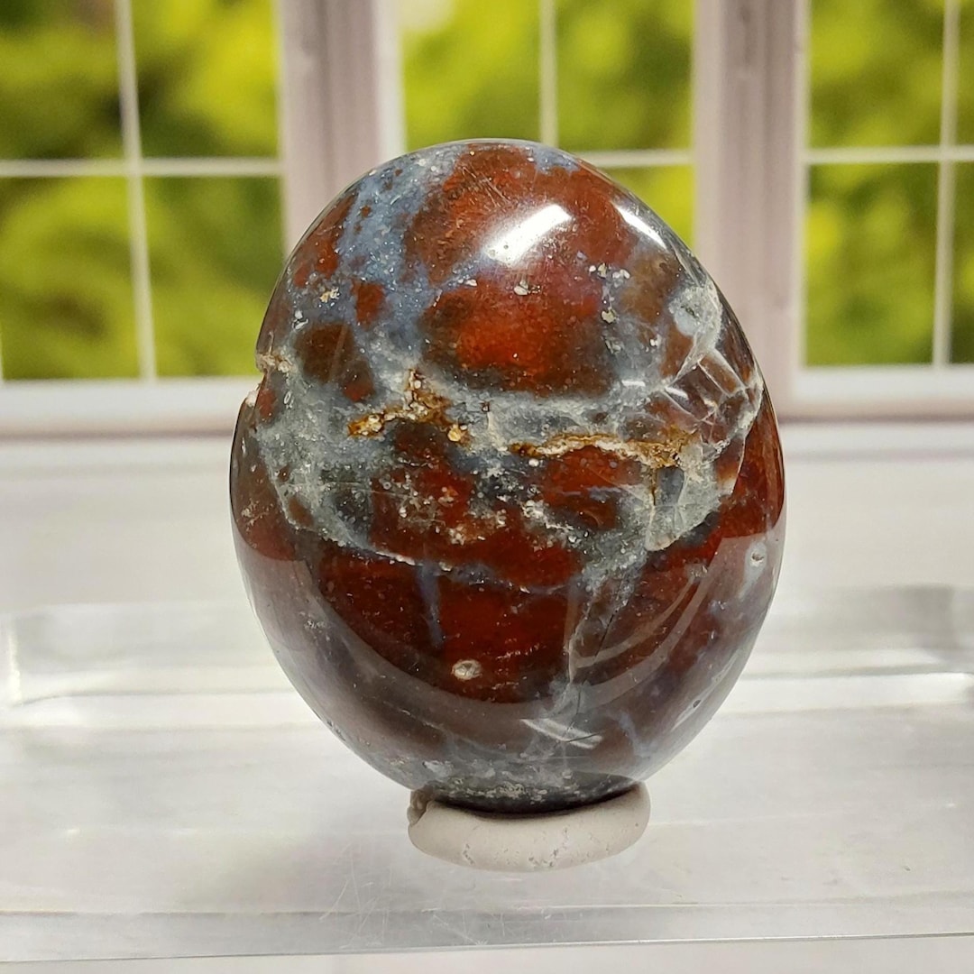 Old Stock Violet Agate Palm Stone - 746 - Meditation & Grounding ...