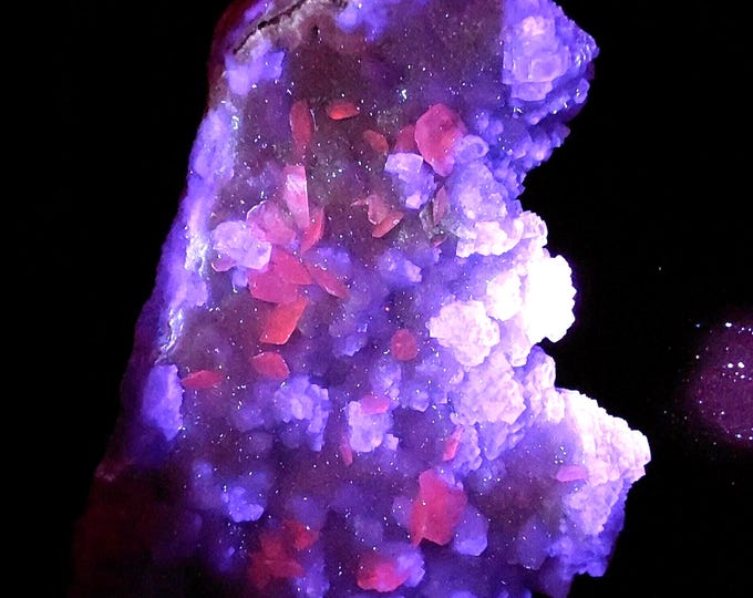 UV Reactive Calcite Stair Step Cased Fluorite - 001 - UV Reactive ...