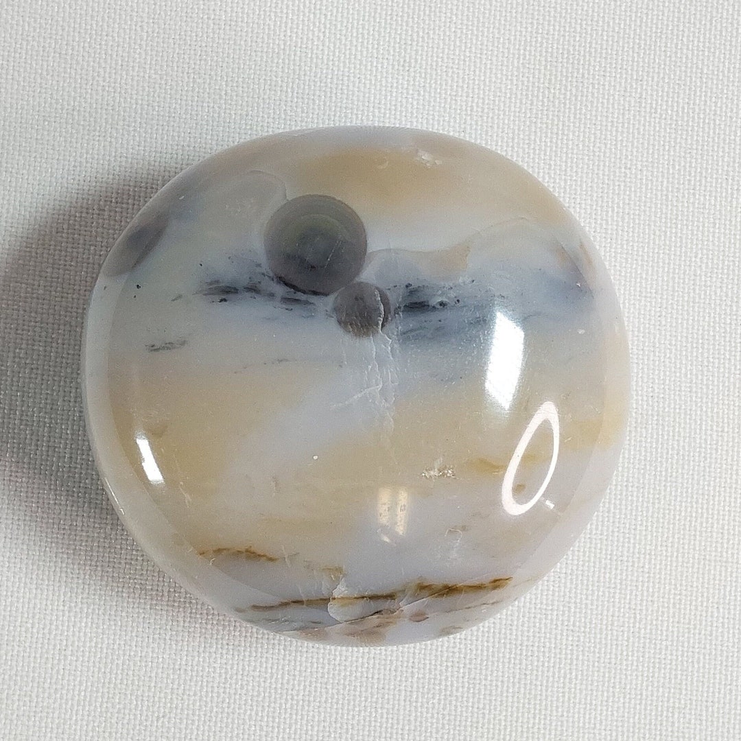 8th Vein Blue Ocean Jasper Palm Stone - 721 - Nurturing Crystal - Etsy