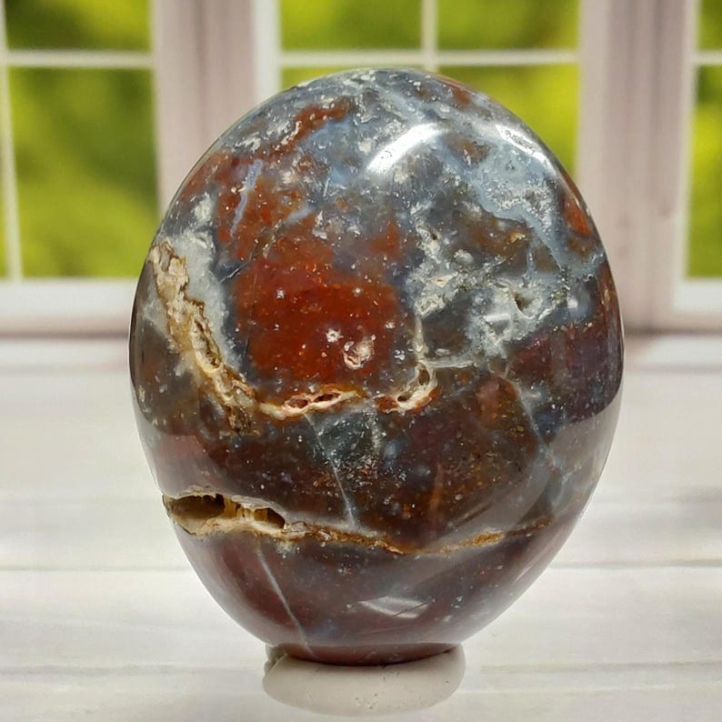 Old Stock Violet Agate Palm Stone - 746 - Meditation & Grounding ...