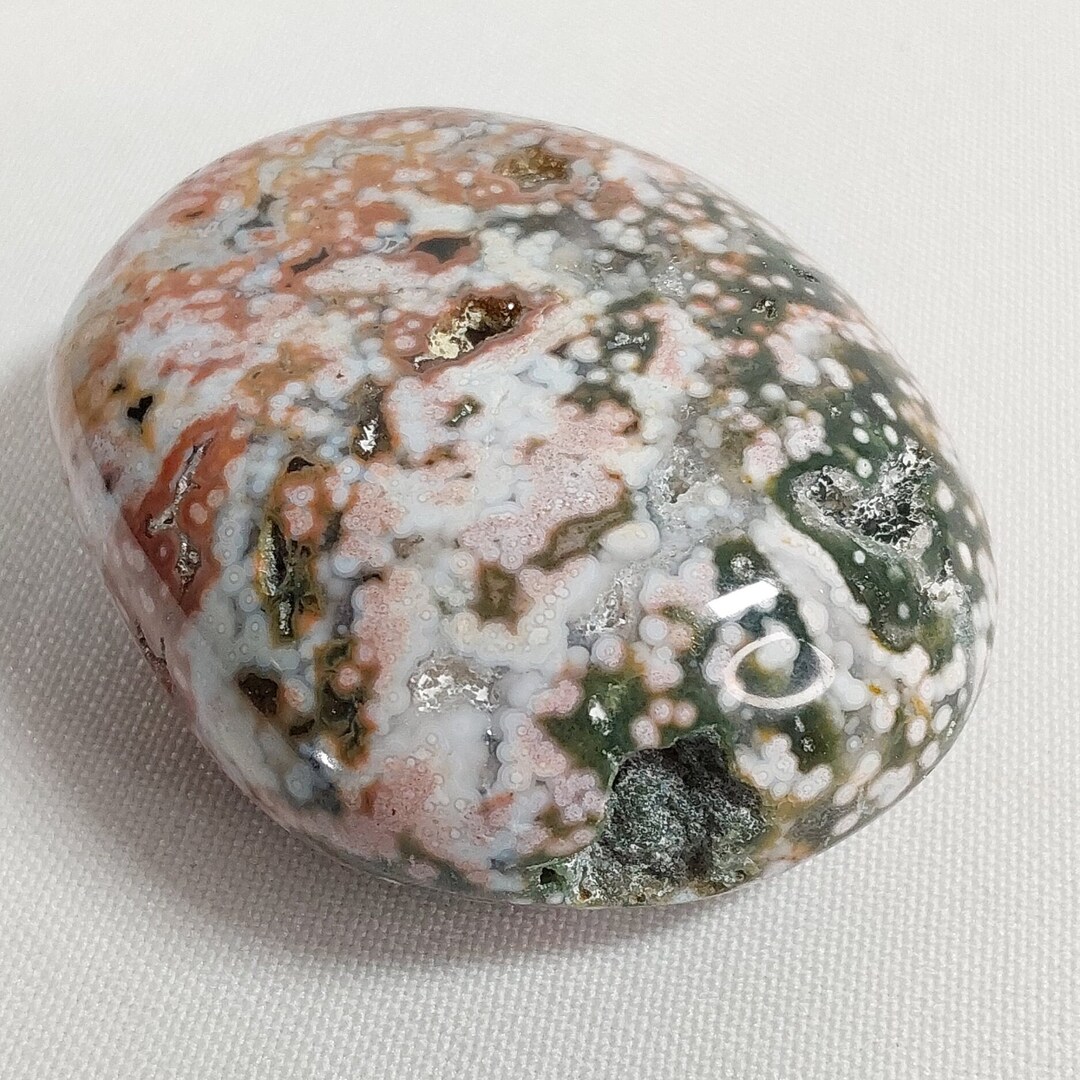 Veinless Ocean Jasper Palm Stone 059 Ocean Jasper, Ocean Jasper ...