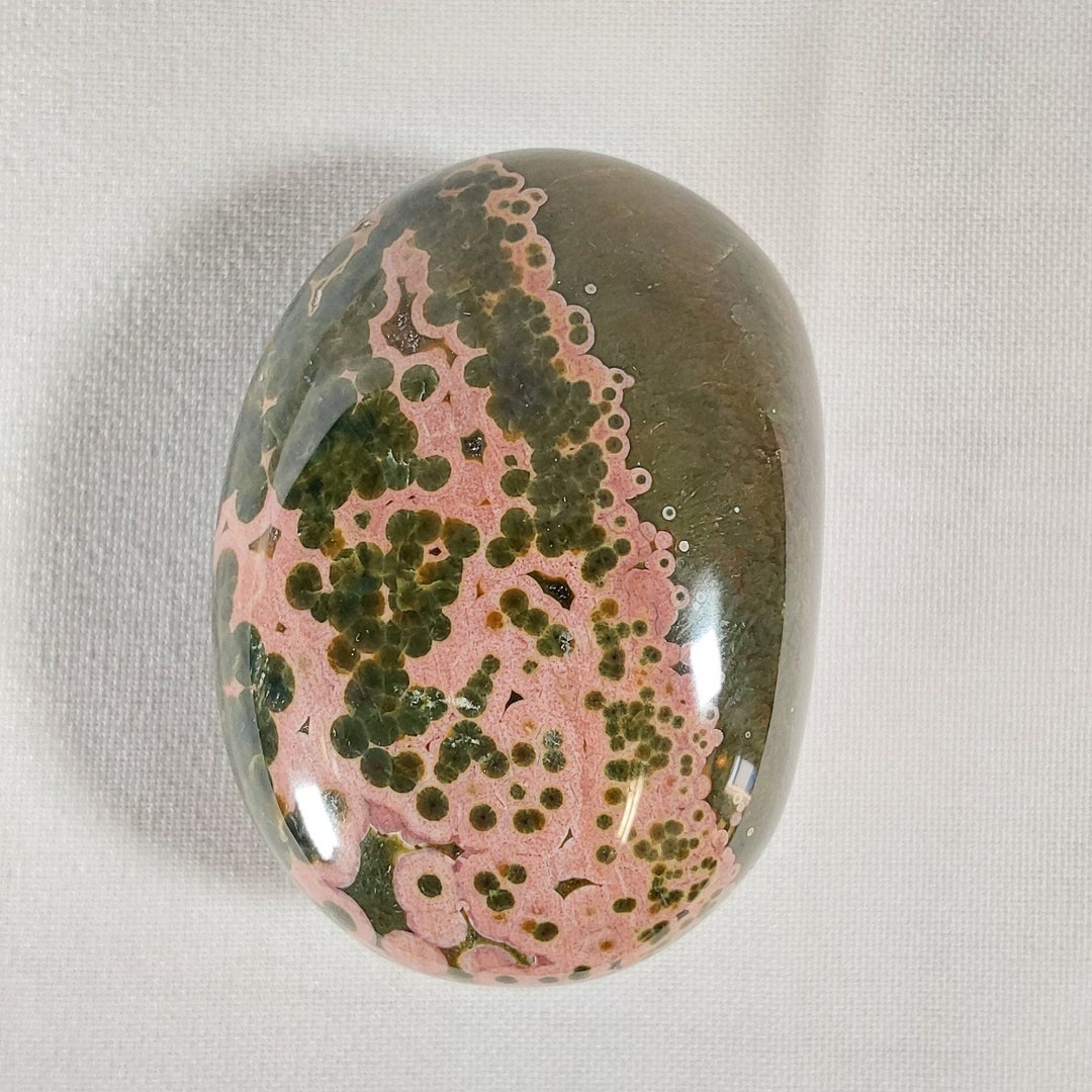 Ocean Jasper Palm Stone 026, Ocean Jasper, Ocean Jasper Crystals, Fast ...