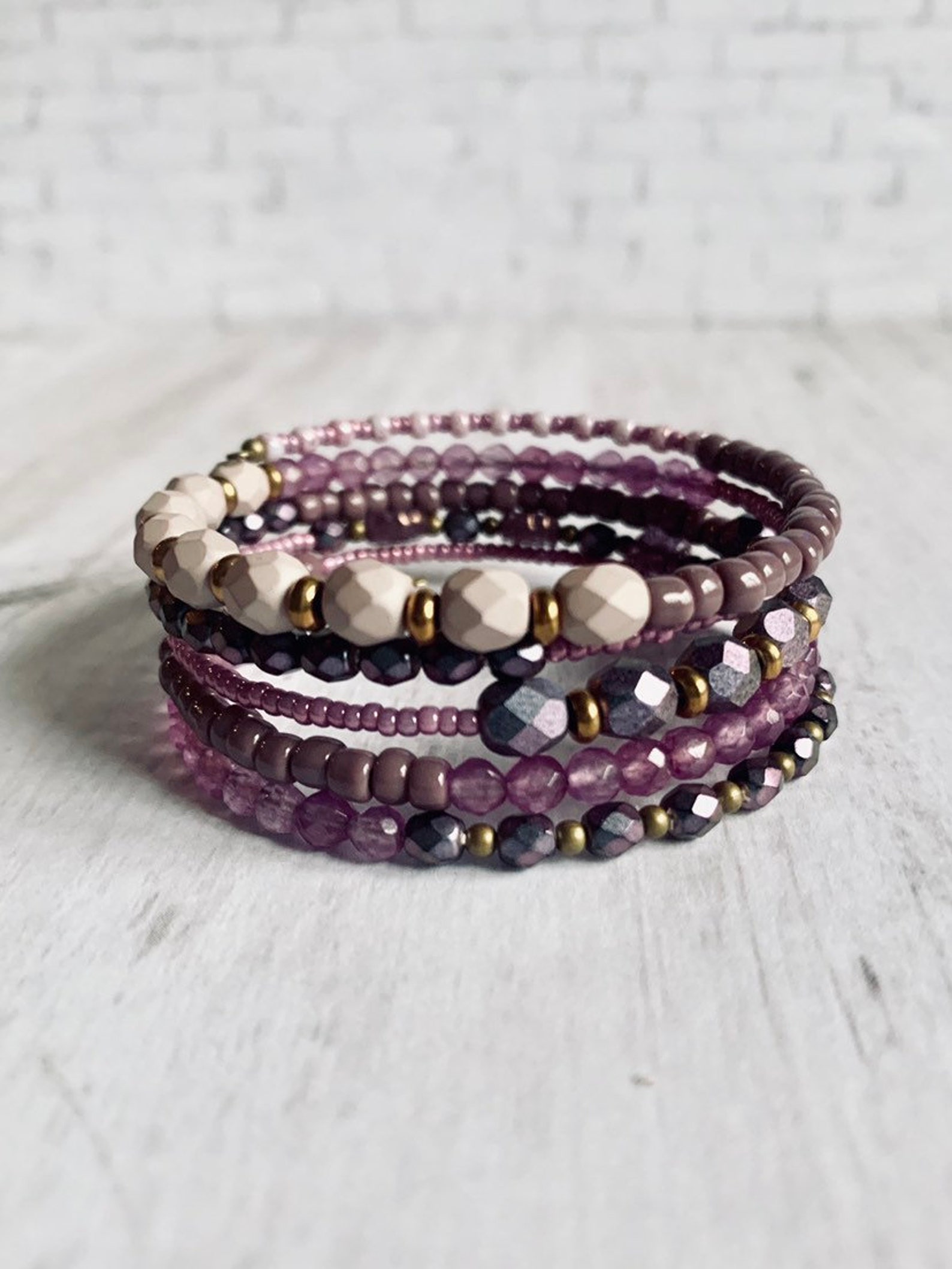 Memory Wire Bangle - Memory Wire Cuff Bracelet - Wrap Around Boho ...