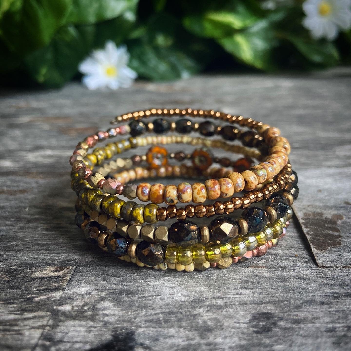 Memory Wire Bangle - Memory Wire Cuff Bracelet - Wrap Around Boho ...