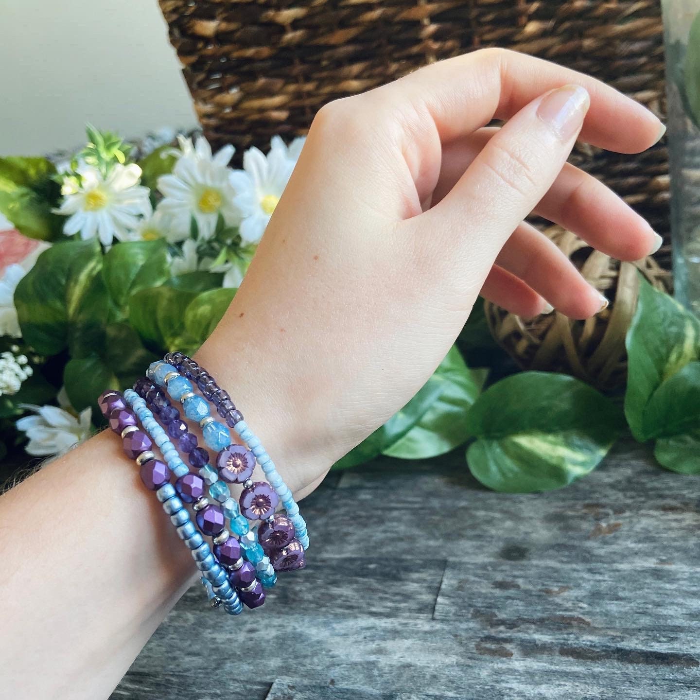 Memory Wire Bangle Memory Wire Cuff Bracelet Wrap Around Boho Bracelet ...