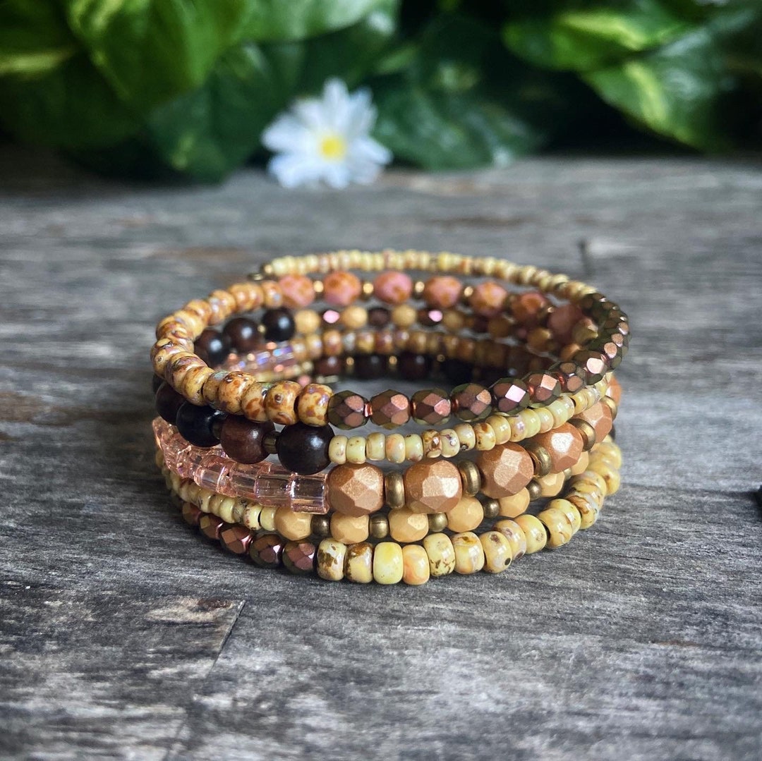 Memory Wire Bangle - Memory Wire Cuff Bracelet - Wrap Around Boho ...