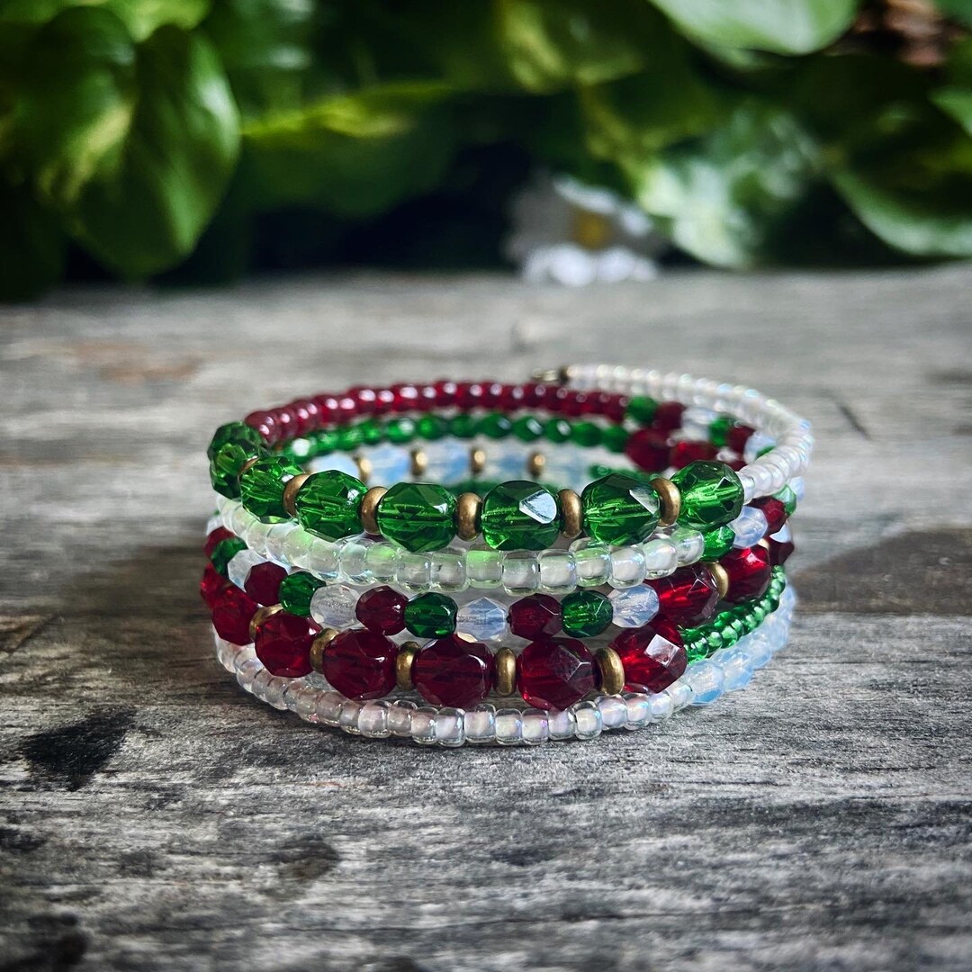 Memory Wire Bangle - Memory Wire Cuff Bracelet - Wrap Around Boho ...