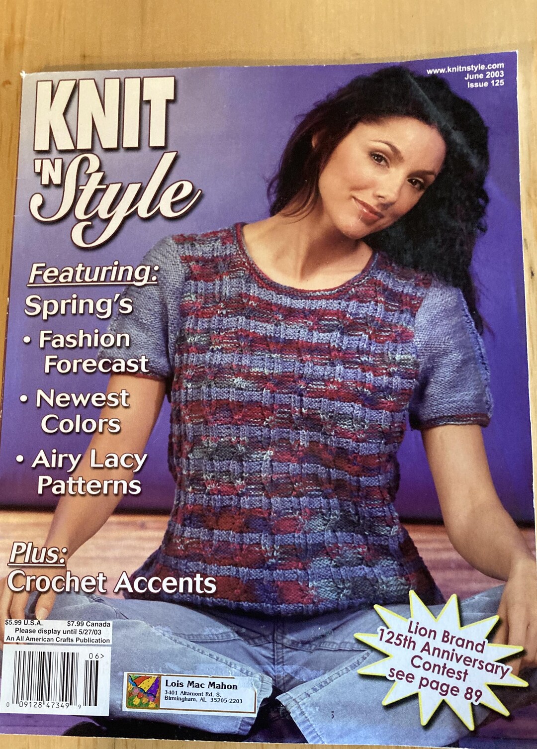 Knit 'N Style Magazine June 2003 - Etsy