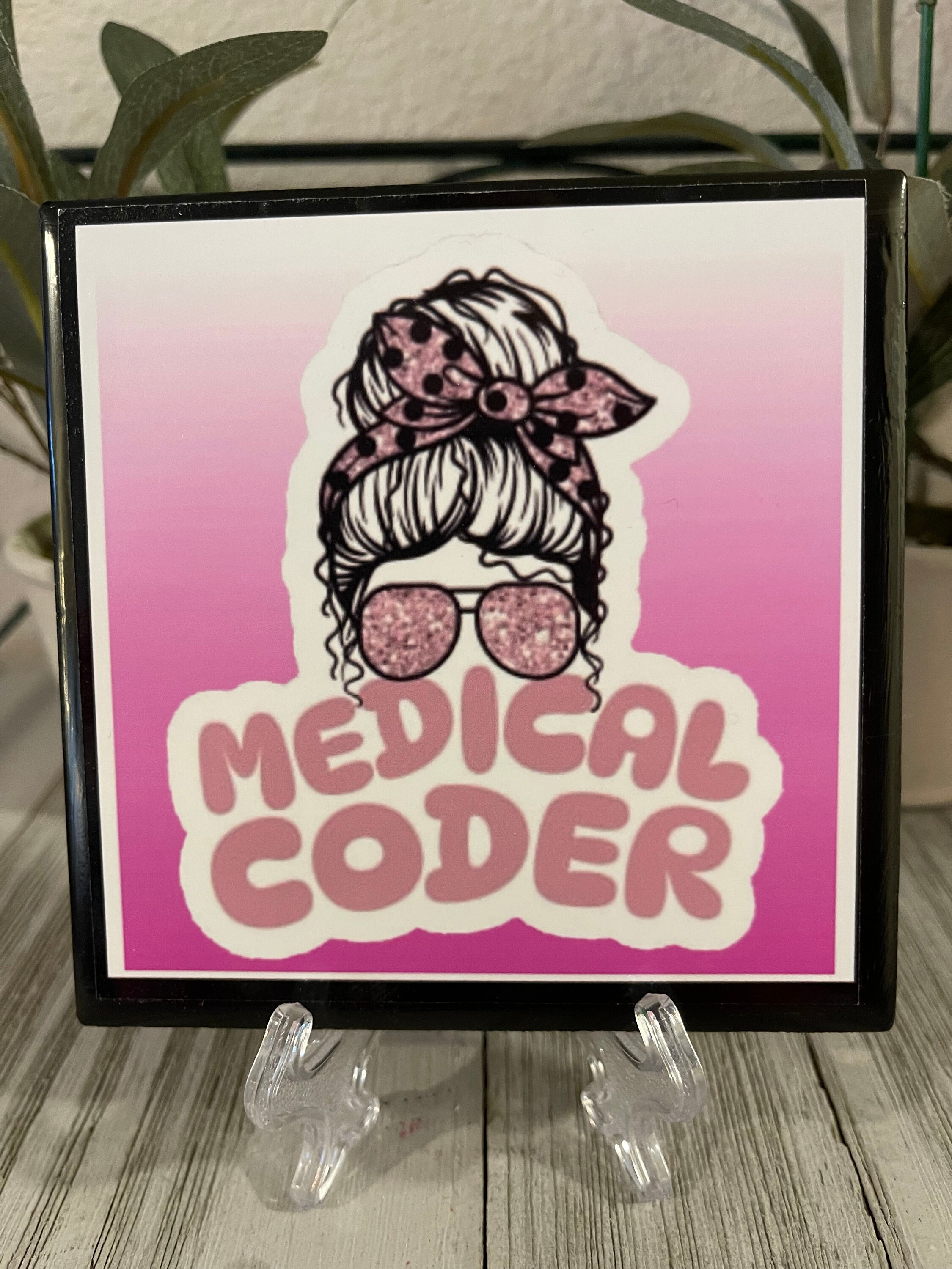 CODING LIFE Gifts Ceramic Tile With Stand - Etsy