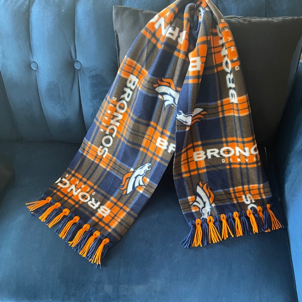 Denver Broncos Scarf - Etsy