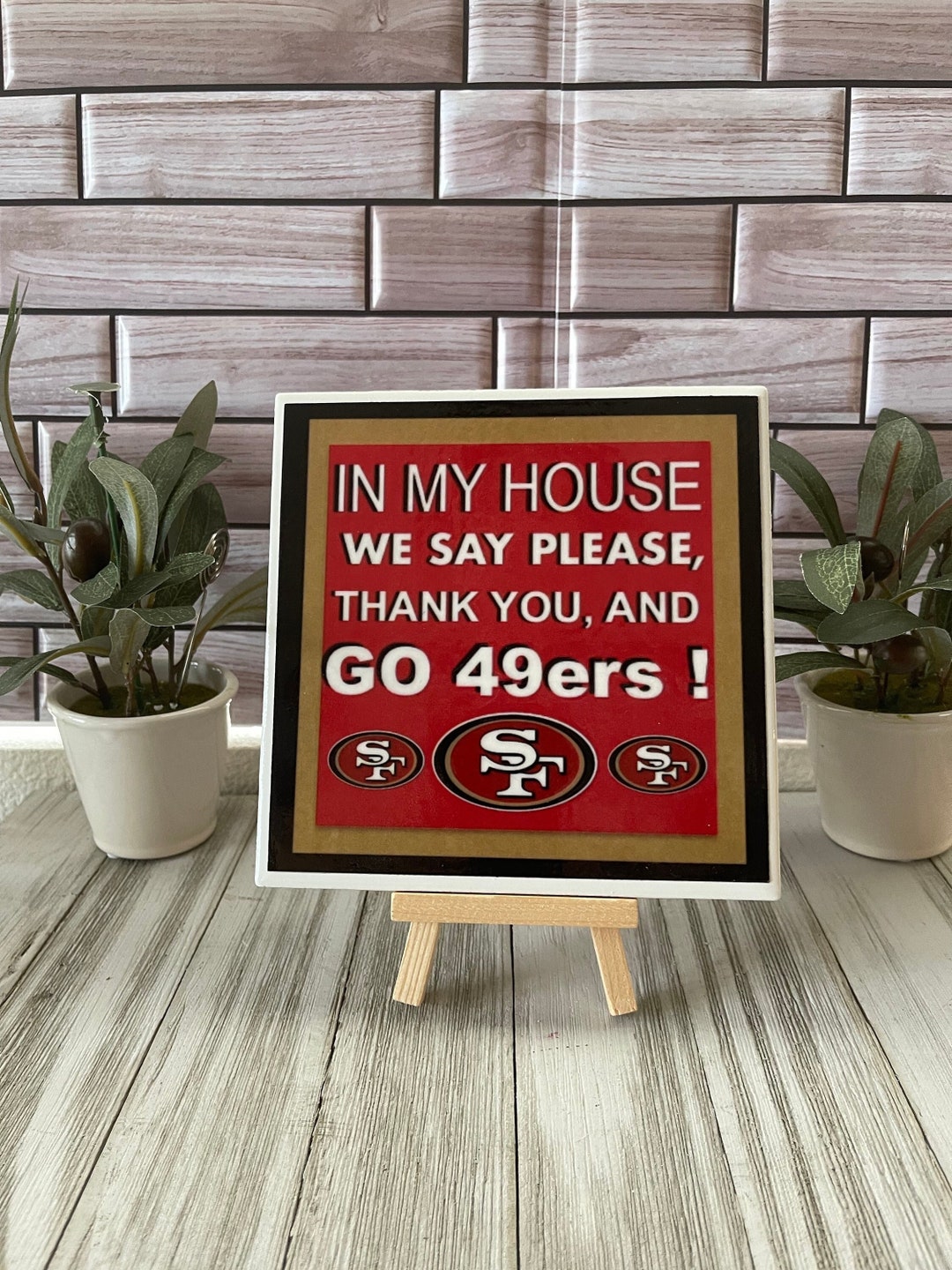 YOUR FAVORITE TEAM Fans Handcrafted 6 X 6 Ceramic Tile With Stand - Etsy