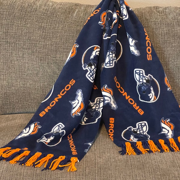 Denver Broncos Scarf - Etsy