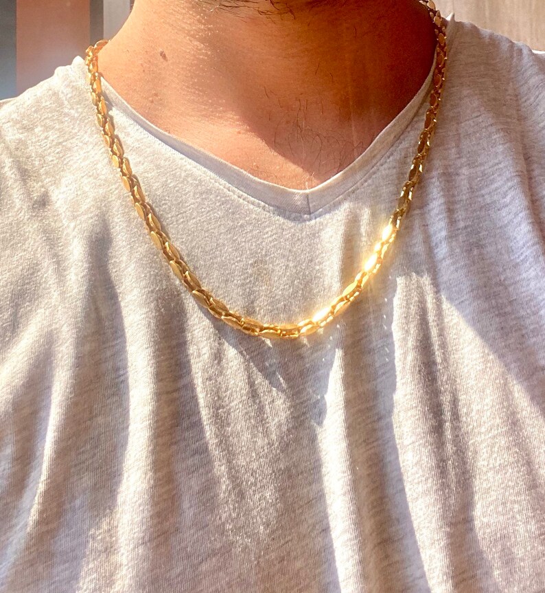 21k Gold Chain 57.44 Grams. Custom hand made Mens luxury solid | Etsy