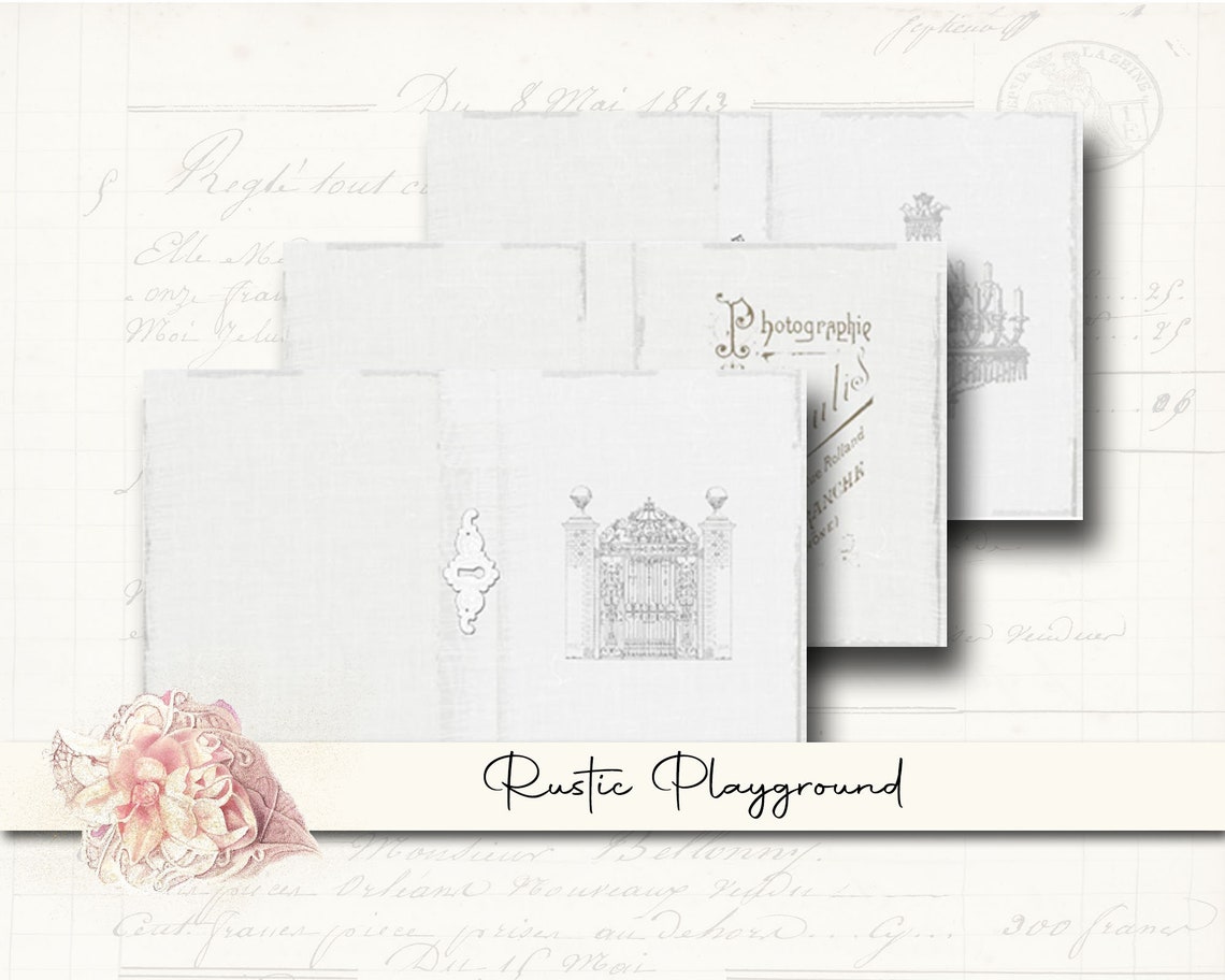 Printable Miniature Books, Shabby Chic Book Stack, Printable Decor ...