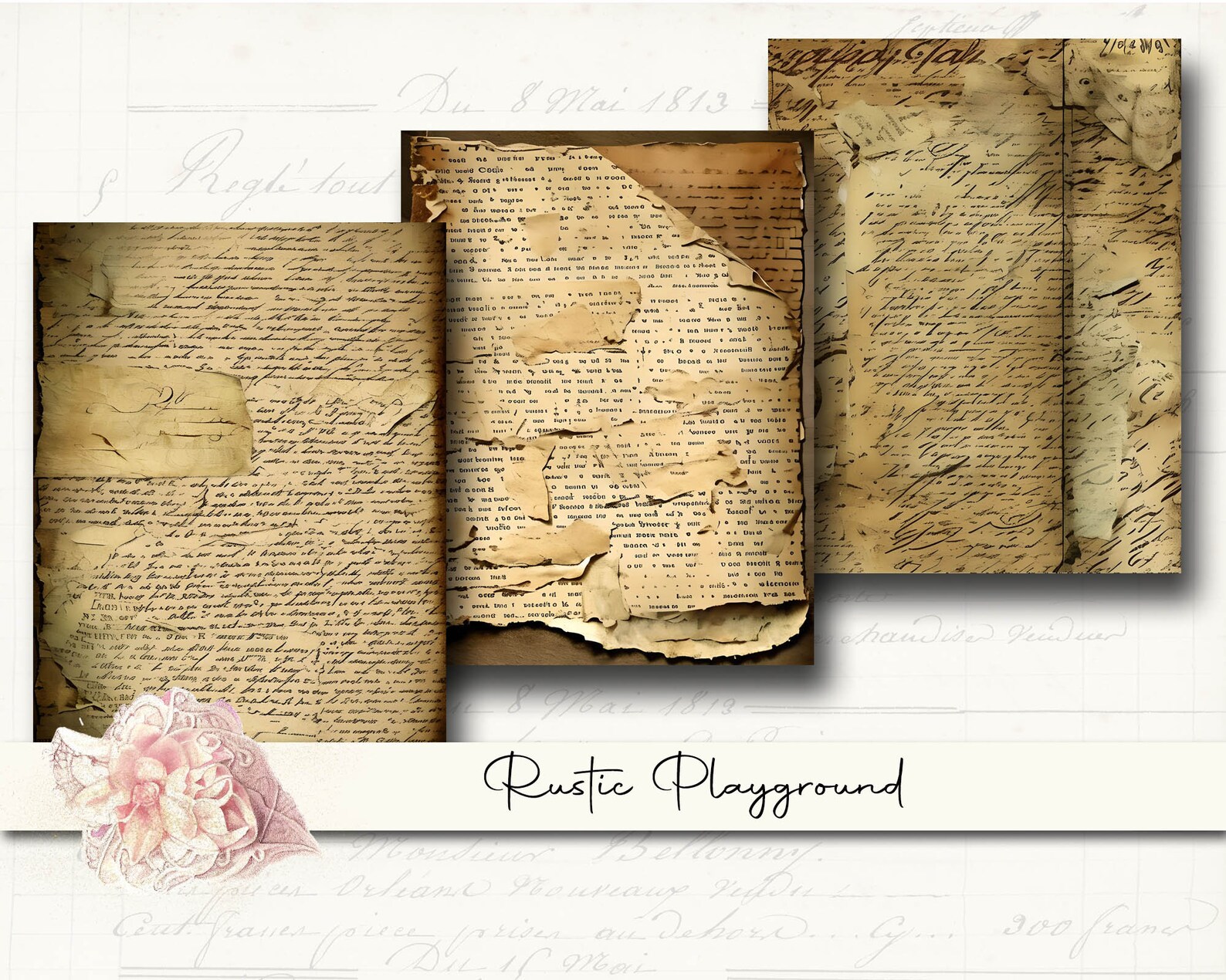 Sepia Junk Journal Pages Digital Edition Ephemera Kits DIY - Etsy Canada