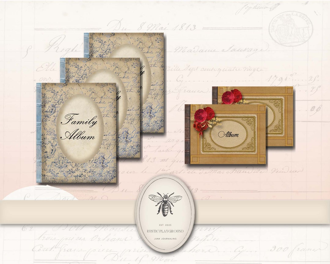 Printable Mini Book Bundle, Miniature Books, Mini Junk Journal, Shabby ...