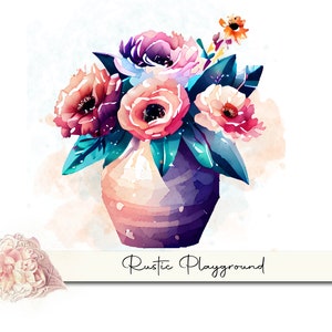 Boho Mason Jar5pc PNG Bundle, Mason Jar Clipart, Boho Plant Images ...