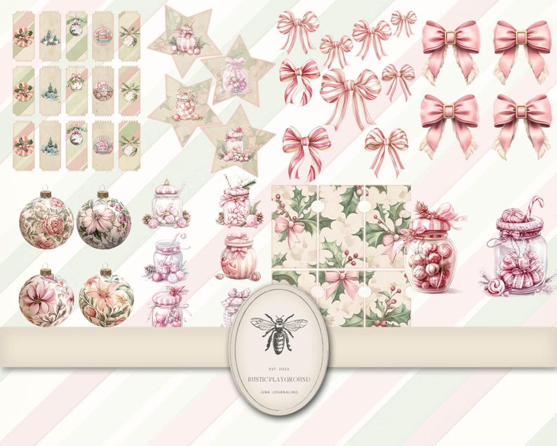 Vintage Christmas Tickets & Fussy Cuts Holiday Cheer - Etsy