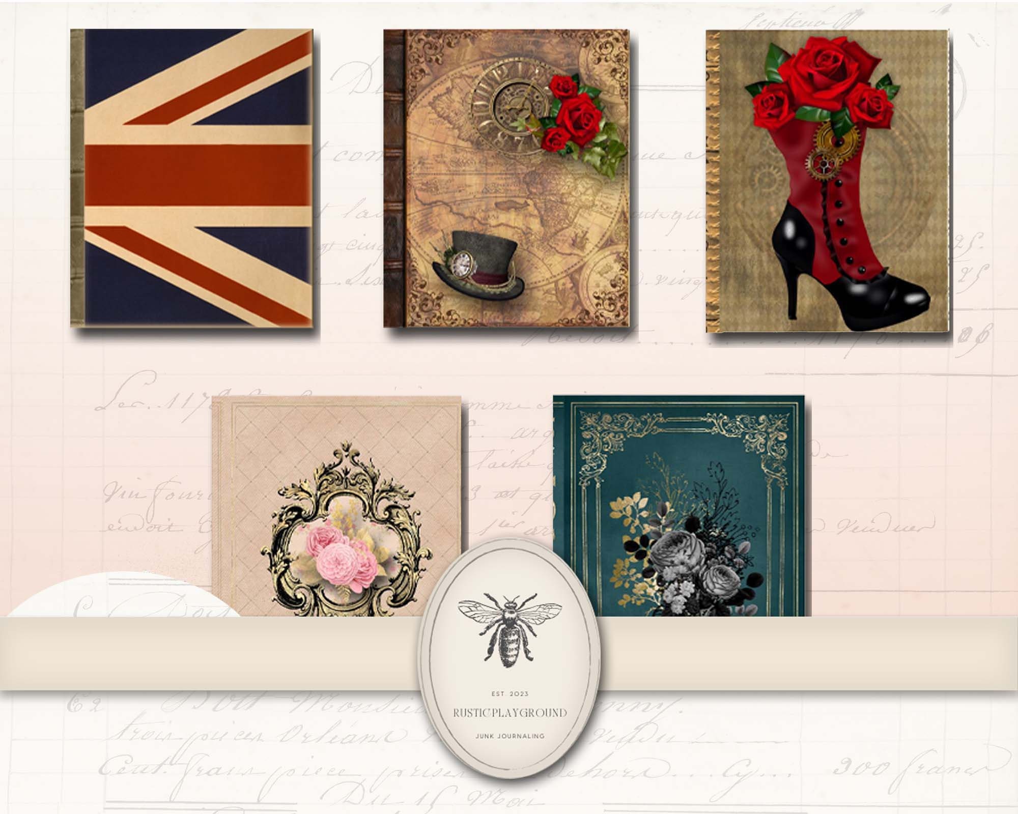 Printable Mini Book Bundle, Miniature Books, Mini Junk Journal, Shabby ...