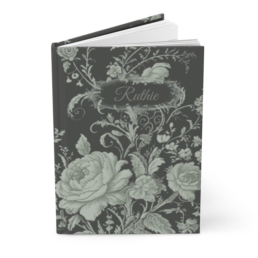 Personalized Diary, Regency Era Pattern Journal, Custom Name Hardcover ...