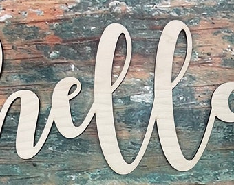 Hello Sign | Etsy