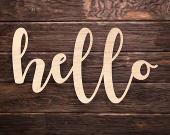 Hello Desk Sign | Etsy