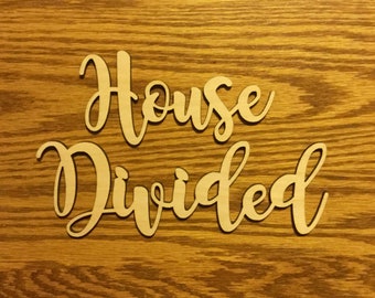 House Divided Sign | Etsy
