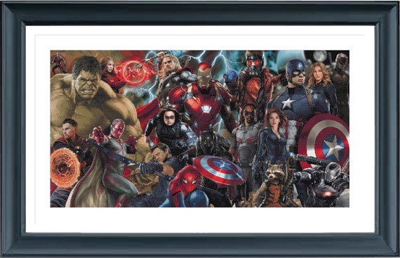 Avengers Cross Stitch Pattern Pdf Instant Download | Etsy