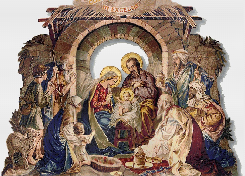 Nativity Cross Stitch Pattern Jesus Christ Cross Stitch Holy - Etsy