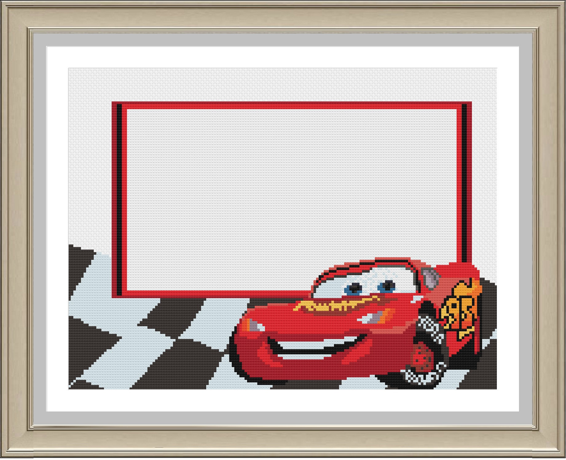 Lightning Mcqueen Cross Stitch Pattern Cars Cross Stitch Pdf - Etsy ...