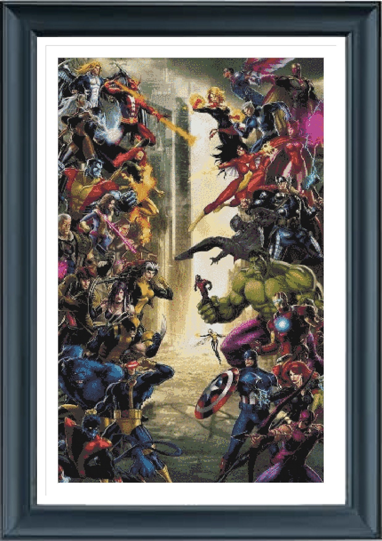 Comic Superheroes Cross Stitch Pattern, Pdf Instructions, Instant ...