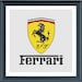 Enzo Ferrari Cross Stitch Pattern, Super Car Cross Stitch Pattern ...