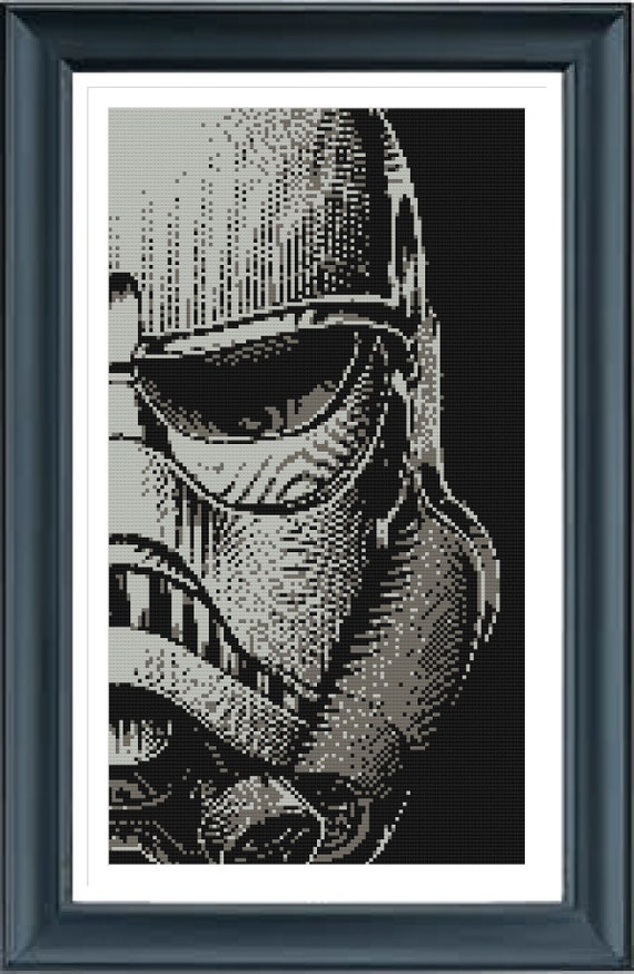 Stormtrooper Cross Stitch Pattern Star Wars Cross Stitch - Etsy