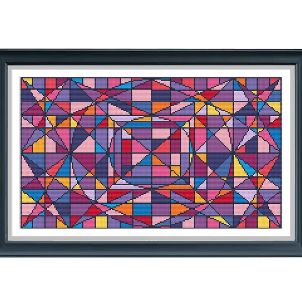 Geometric Cross Stitch Pattern - Etsy