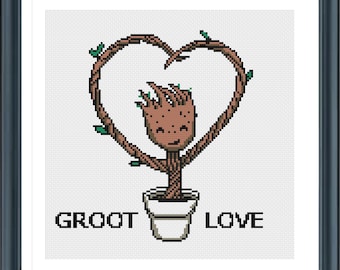 Dancing Baby Groot Cross Stitch Pattern - Etsy