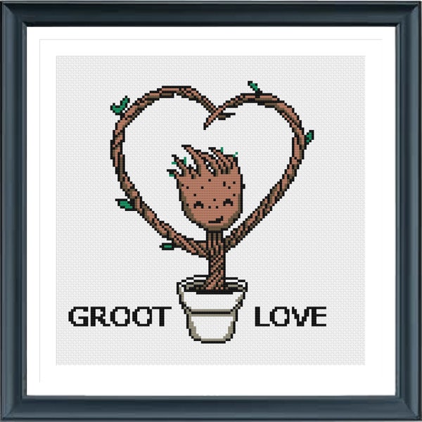 Groot Cross Stitch - Etsy