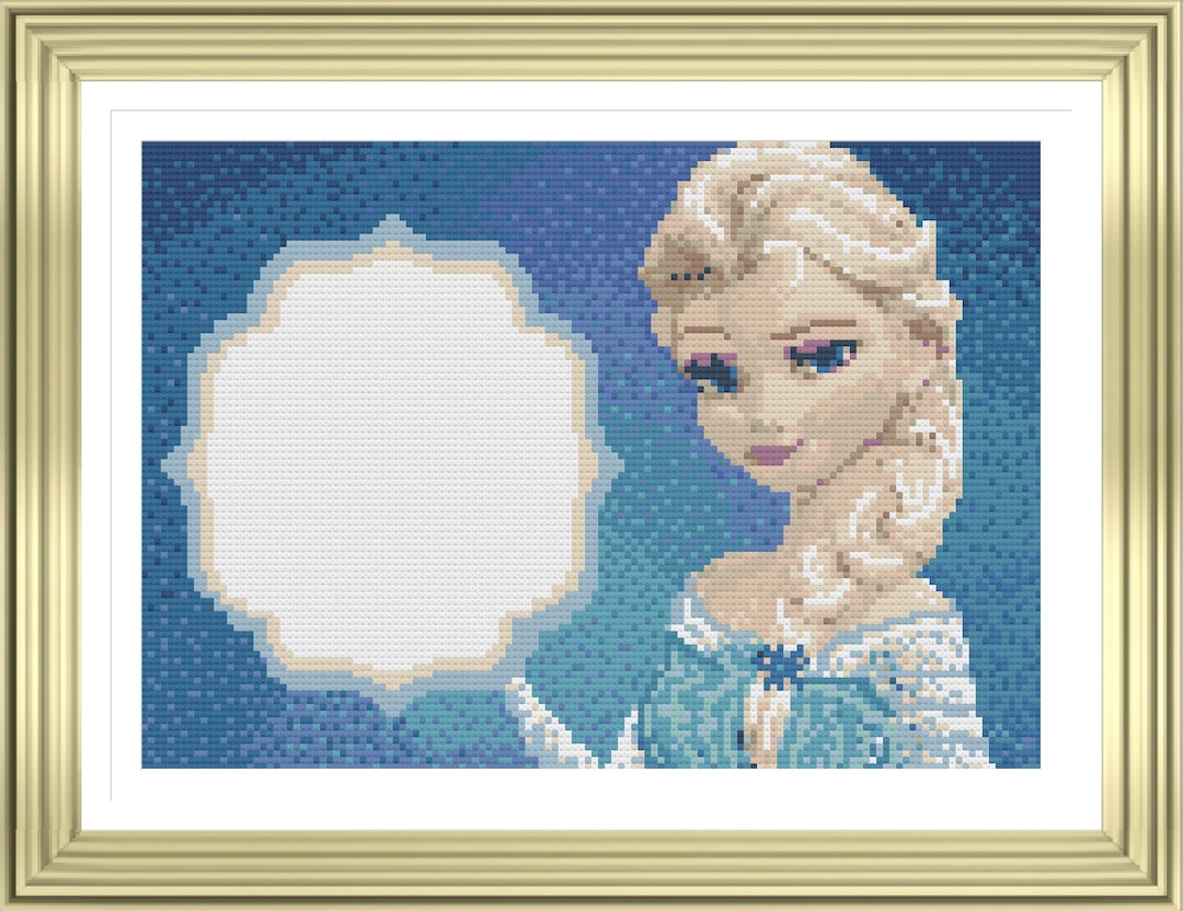 Elsa Cross Stitch Pattern, Frozen Cross Stitch Pattern, Pdf ...