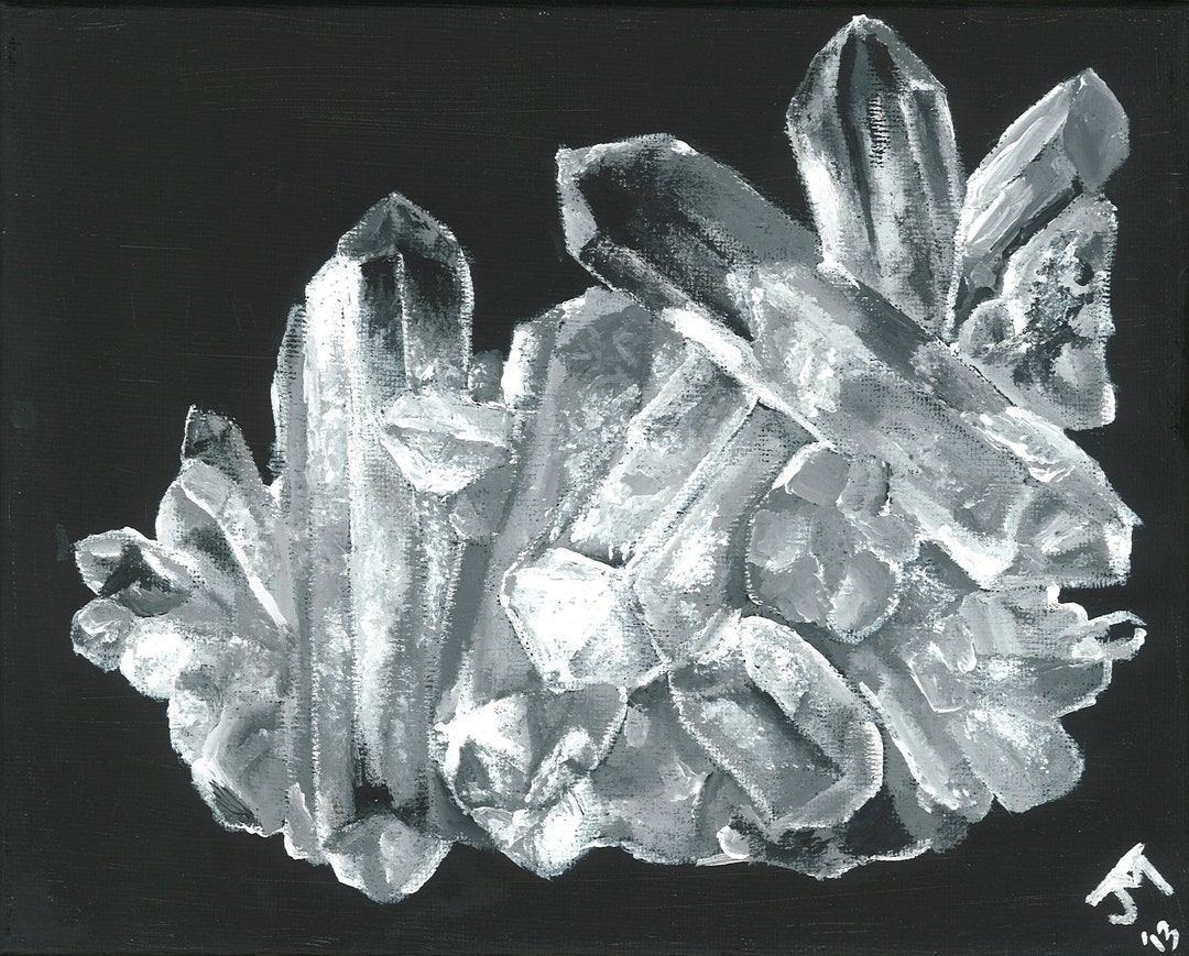 Quartz - Original Acrylic Crystal Painting - Etsy