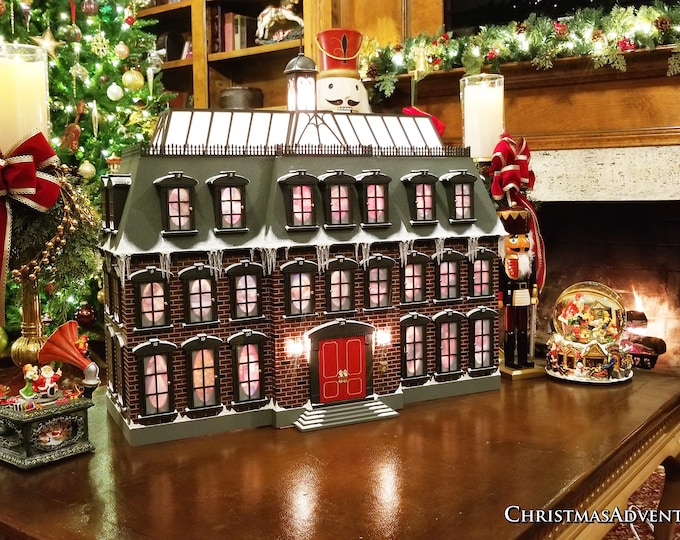 Christmas Advent House - Christmas Advent Calendar - Wooden Advent ...