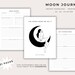 Moon Journal Moon Planner Pages Printable Digital PDF Download ...