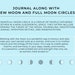 New Moon and Full Moon Journal Moon Planner Pages Printable Digital PDF ...