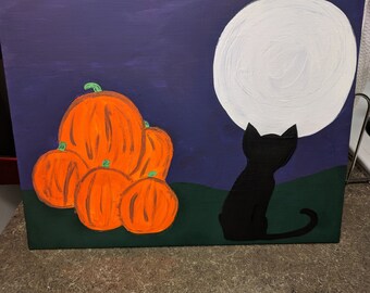 Halloween painting | Etsy