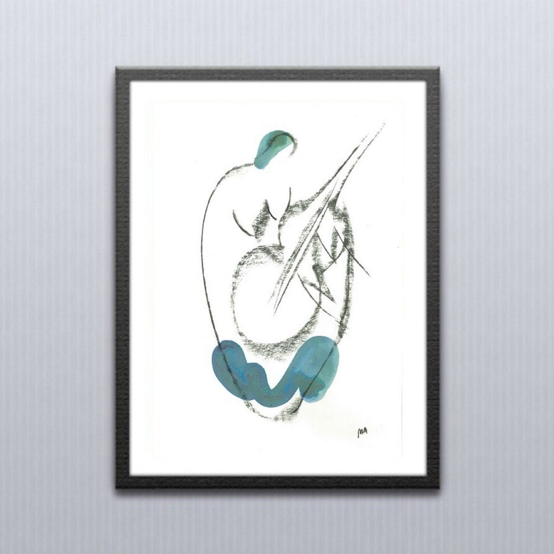 Original Figure Art Modern Art Abstract Figure Art Original - Etsy