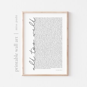 All Too Well red Taylor's Version 10 Minutes Printable - Etsy