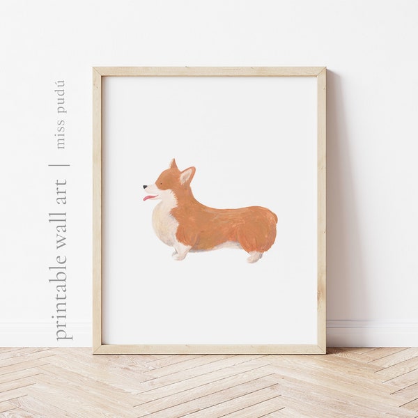 Corgi Wall Art - Etsy