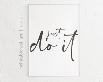Just Do It Poster - Etsy