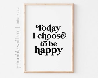 Today I Choose Happy - Etsy